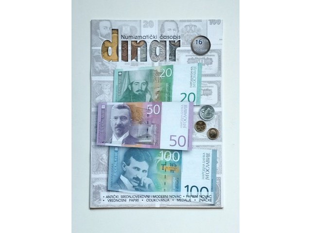 Numizmatički časopis Dinar br 16., 2001 god