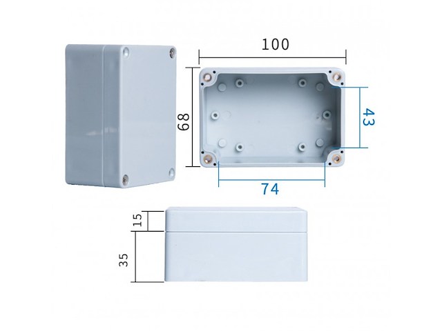 Kutija plastična 100x68x50mm