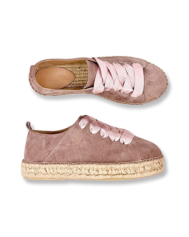 Kožne patike espadrile CAYENNE Taupe