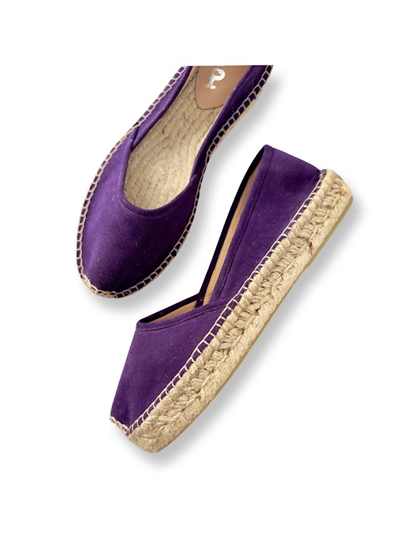 Kožne espadrile TABASCO Royal Purple