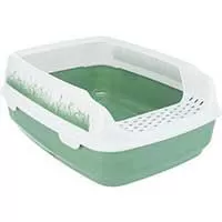 Trixie Toalet za mačke sa visokim ramom i pragom Delio green 40398