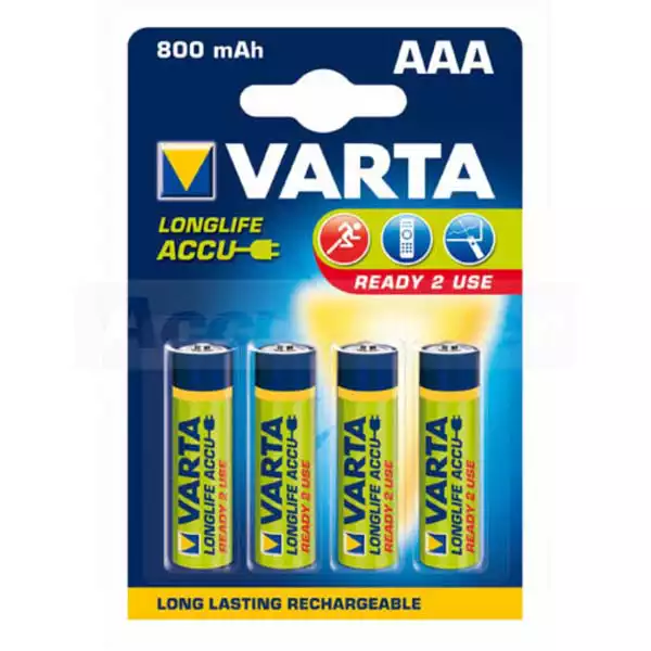 Punjiva baterija Varta Ready to use HR3 800mAh AAA 1/4