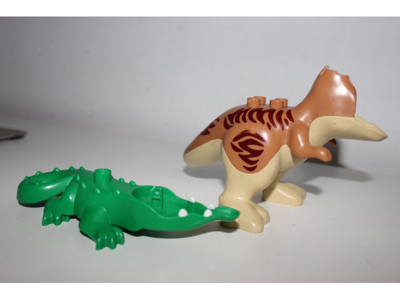 delovi lego duplo zivotinje dinosaurus i krokodil