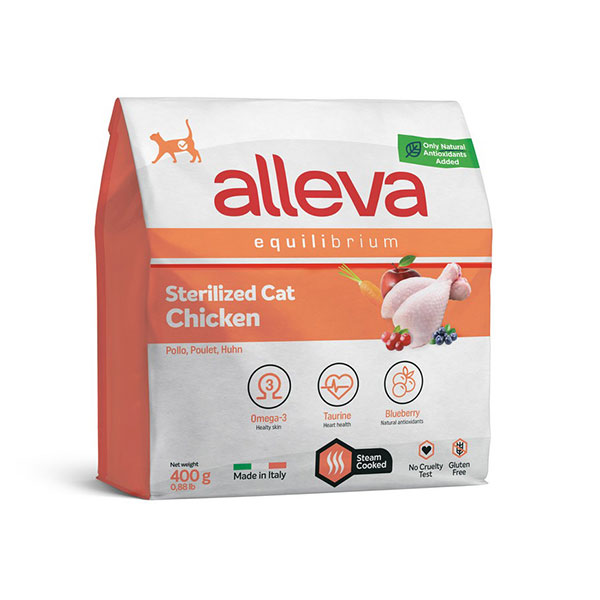 Hrana za sterilisane mačke Piletina 400gr Adult Equilibrium Alleva ALP61061