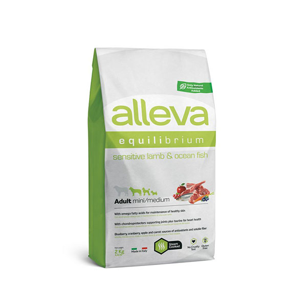 Hrana za pse Jagnjetina Riba 2kg Sensitive Mini-Medium Adult Equilibrium Alleva ALP6011