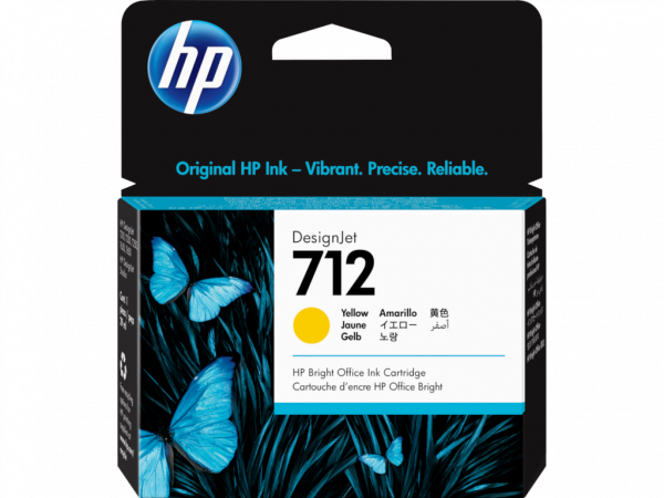 HP 712 29-ml Yellow DesignJet Ink Cartridge