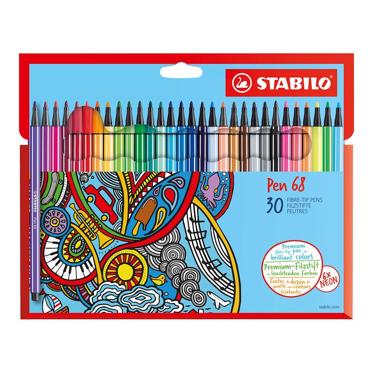 Flomaster STABILO Pen 68 set 1/30