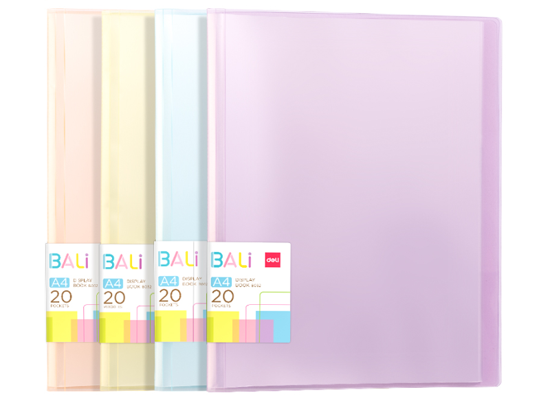 FASCIKLA DELI
DISPLAY - CLEAR BOOK
PASTEL BALI 40
LISTA EB034