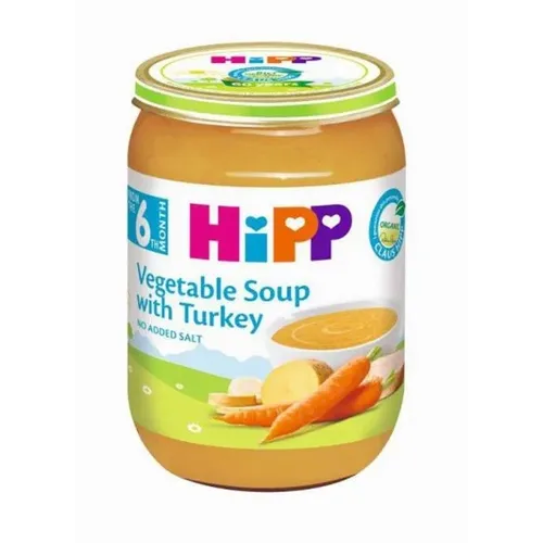 HIPP Supa od povrća sa ćuretinom 190g 6M+