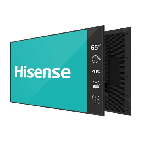 HISENSE 65" 65DM66D 4K UHD 500 nita Digital Signage Display - 24/7 Operation