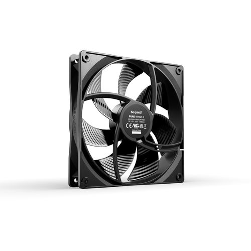 be quiet! BL108 Pure Wings 3 140mm PWM, Fan speed up to 1200rpm, Noise level 21.9 dB, 4-pin connector PWM, Airflow (57.4 cfm / 97.5 m3/h)