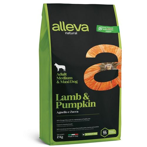Alleva Natural Dog Adult Lamb &amp; Pumpkin Medium/Maxi 2 kg