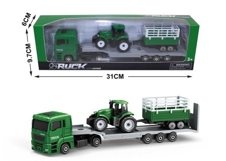 Set vozila - Šleper i traktor sa prikolicom ( 449631 )