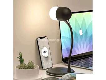 Led lampa sa Bluetooth zvučnikom i bežičnim punjacem