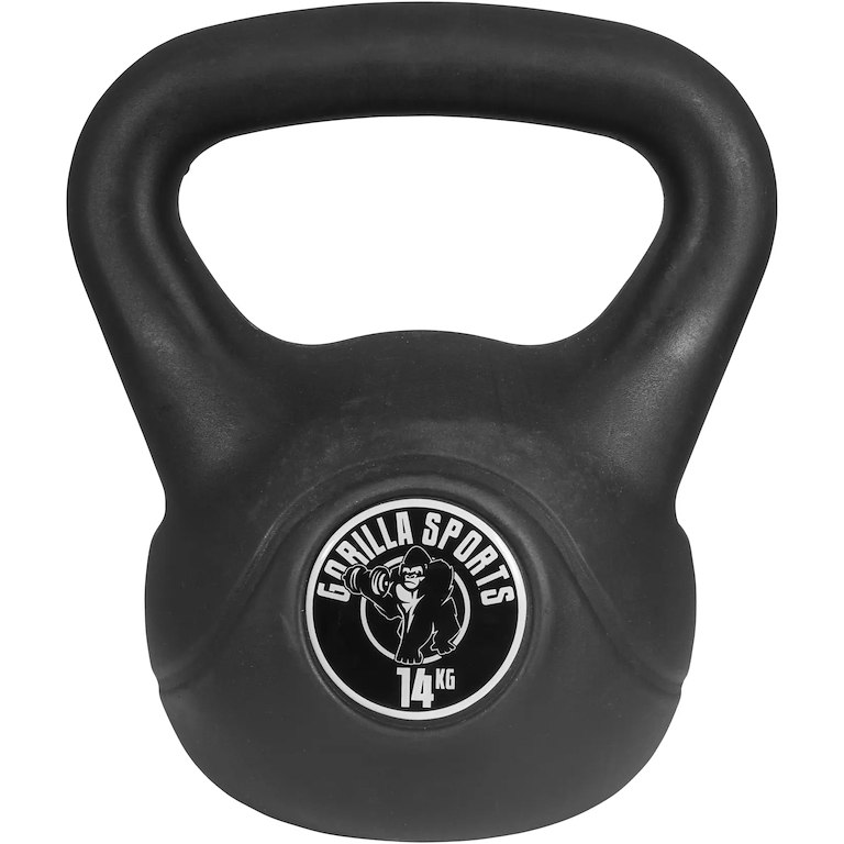 GORILLA SPORTS Rusko zvono plastično 14 kg crno
