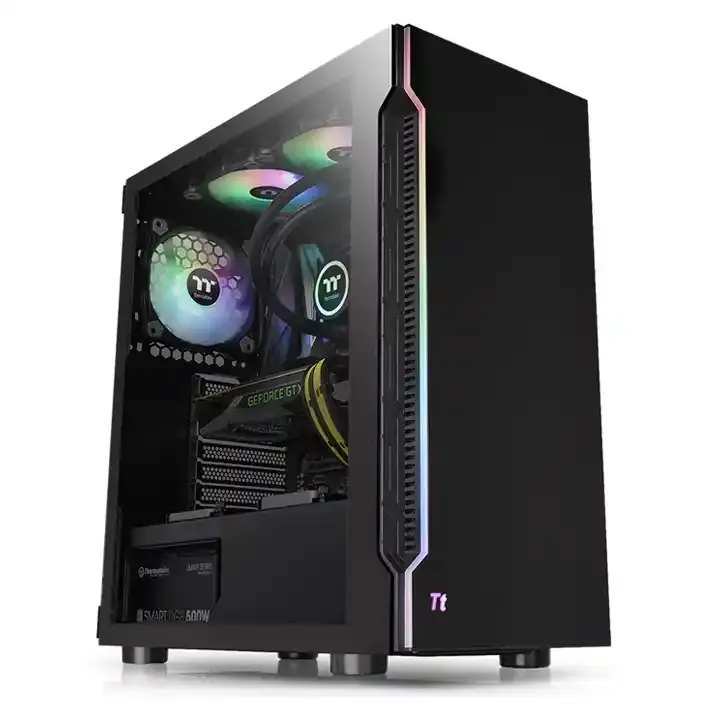 THERMALTAKE Gaming kućište H200 RGB crno