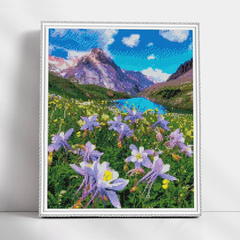 Varvikas Set za dijamantski mozaik Tokio Rascvetana livada Blooming Meadow, 40x50cm