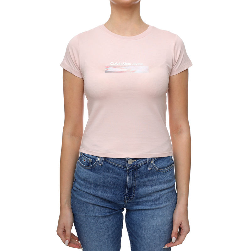 Ženska majica Calvin Klein Diffused Box Fitted Tee