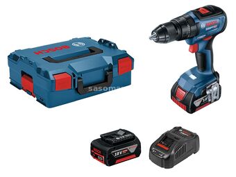 BOSCH Aku vibraciona bušilica-odvrtač GSB 18V-50 u L-BOXX 136 sa 2 x 5/0 Ah Li-ion / brzi punjač