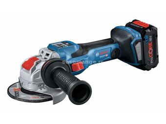 BOSCH Aku ugaona brusilica BITURBO X-LOCK GWX 18V-15 SC/ SOLO u L-BOXX 136 sa štitnikom/ Bluetooth