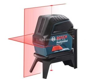 BOSCH Kombinovani laser 15m sa dve linije i dve tačke GCL 2-15/ magnetni nosač sa štipaljkom/ kofer