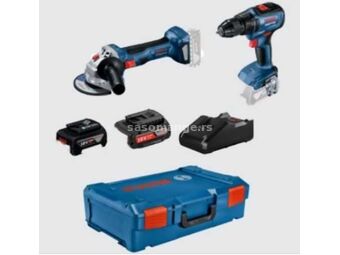 BOSCH Set akumulatorskih alata GWS 180-LI + GSR 18V-50/ 1x5.0Ah/ 1x2.0Ah