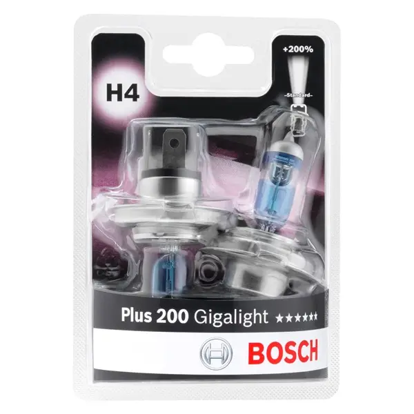 Bosch Gigalight Plus 200 H4 Sijalice za auto, 12V, 60/55W, Blister