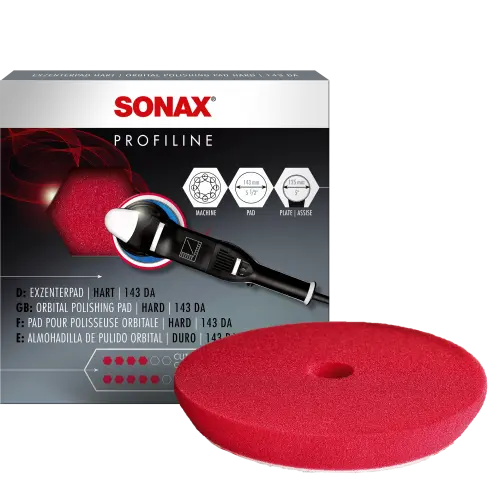 SONAX Profiline Da Sunđer za gubo poliranje, Crveni, 143mm