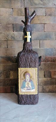 Sveti Alimpije Stolpnik ukrasna slavska flasa
