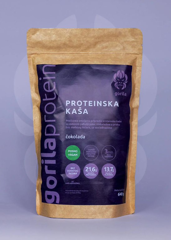 GORILA PROTEIN Proteinska kaša čokolada 640g