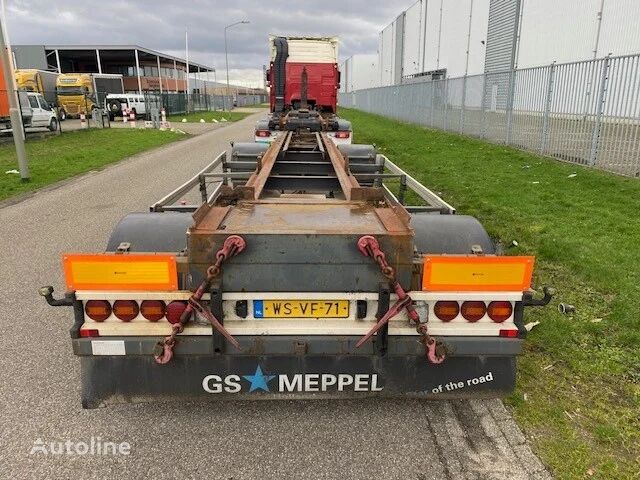 GS Meppel container aanhangen type gsaic 2000L, luchtgeveerd. 10 tons asse prikolica za kontejnere