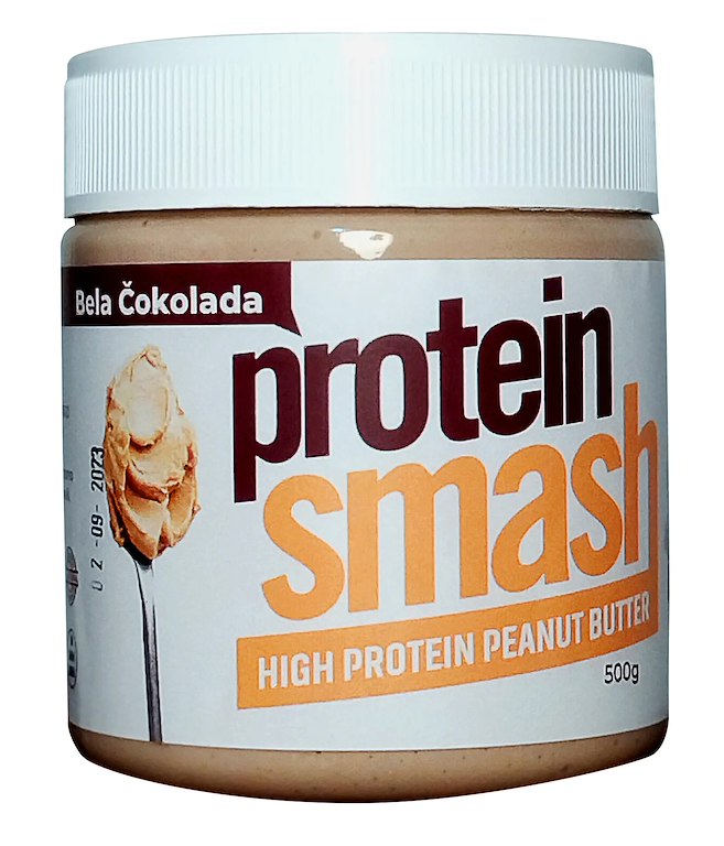 Protein Smash Visoko Proteinski Kikiriki Puter - Bela Čokolada 500g
