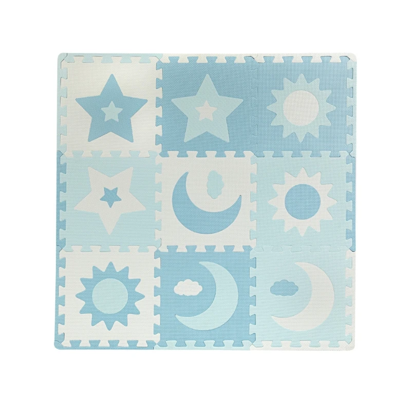 MoMi Nebe podloga za bebe - Puzzle od pene Blue