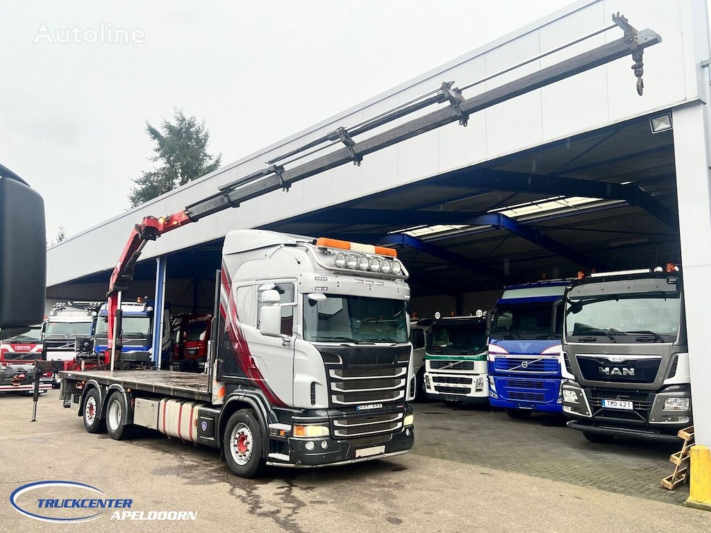 Scania R440 HMF 2020 K5, Steering axle, Euro 5 kamion s ravnom platformom