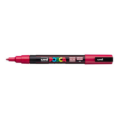 POSCA Marker UNI PC-3M dark red