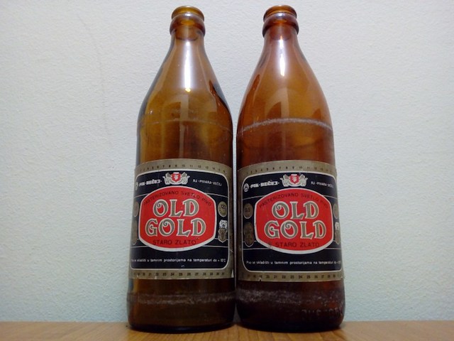 OLD GOLD - stare pivske flaše 1990.