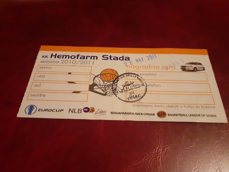 Kk Hemofarm Evrokup 2011 god