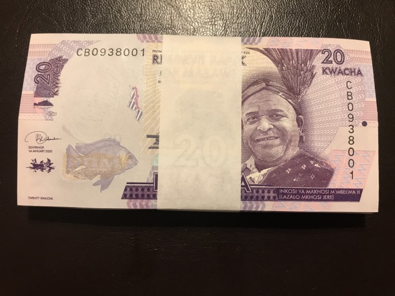 MALAWI 20 KWACHA. UNC.100 NOVČANICA.