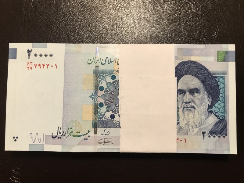 IRAN 20 000 RIALSA.UNC.100 NOVČANICA.