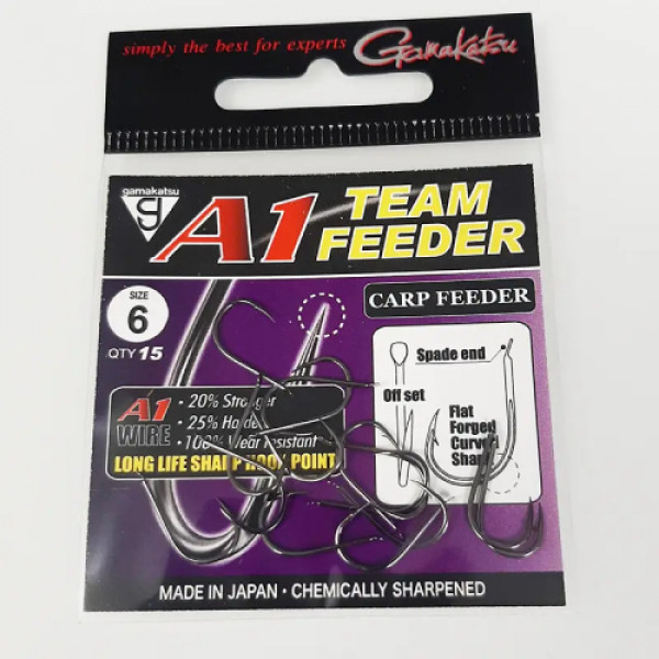 Gamakatsu udica A1 Team Feeder Strong Carp vel. 6