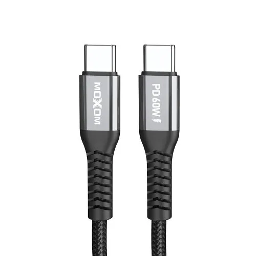 USB data kabl Moxom MX-CB235 PD 60W Type-C na Type-C 1m crni (MS)