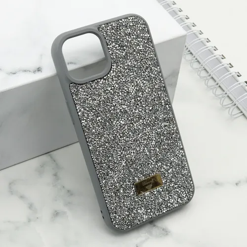 Futrola - maska DIAMOND SELECTION za iPhone 14 (6.1) srebrna (MS)