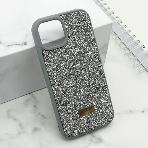 Futrola - maska DIAMOND SELECTION za iPhone 15 (6.1) srebrna (MS)