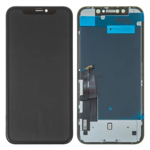 LCD ekran / displej za iPhone XR + touchscreen Black (sa drzacem kamere i senzora) NCC Incell
