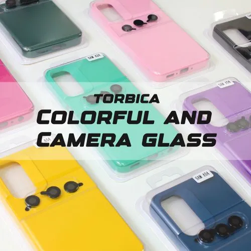 Futrola - maska Colorful and Camera glass za Samsung A245 Galaxy A24 4G zelena