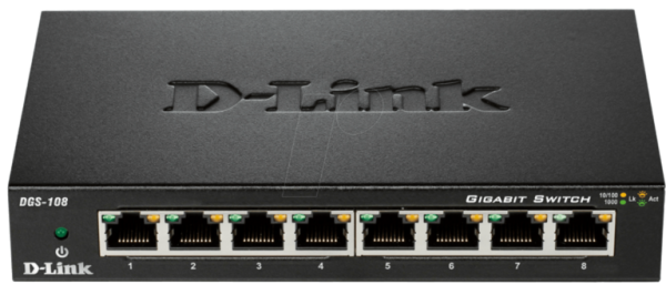 D-LINK DGS-108 8 port switch