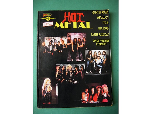 HOT METAL tablature book Authorized Edition Guitar