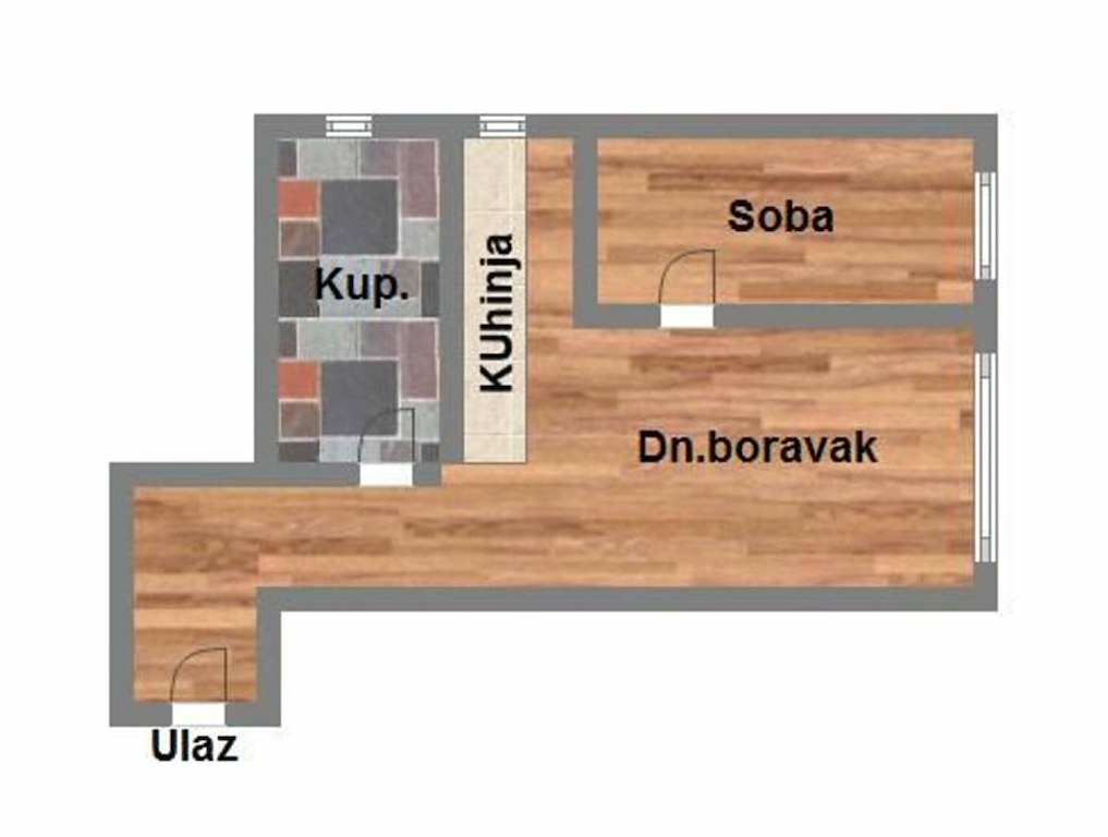 Jednoiposoban 32m2 Telep