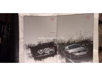 Prospekt Audi A3+detalji(tehnicki podatci),april 2004,55+62 str. eng.