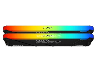 KINGSTON DIMM DDR4 64GB (2x32GB kit) 3600MTs KF436C18BB2AK264 Fury Beast Black RGB XMP